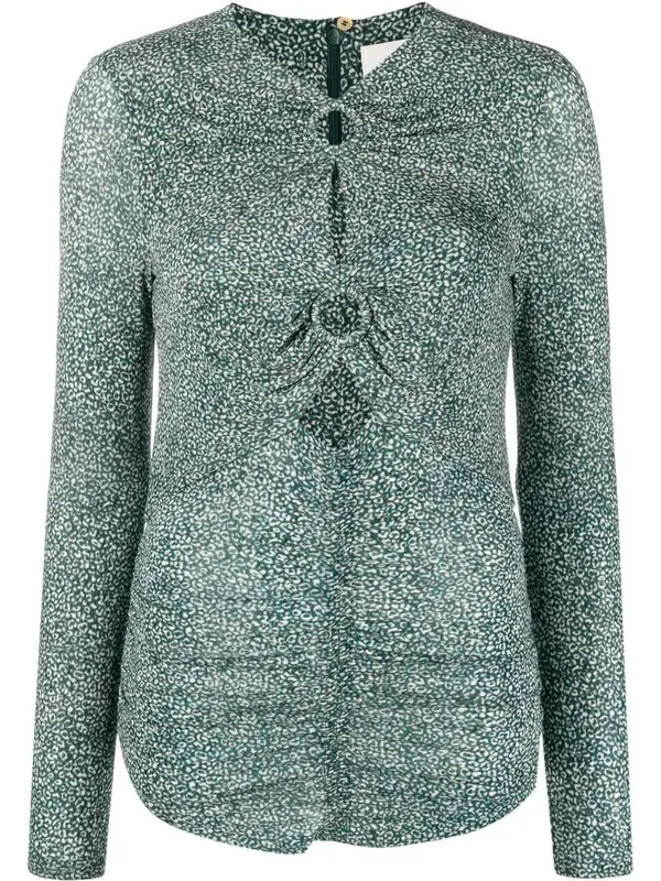 Isabel Marant Joneli Animal-print Top