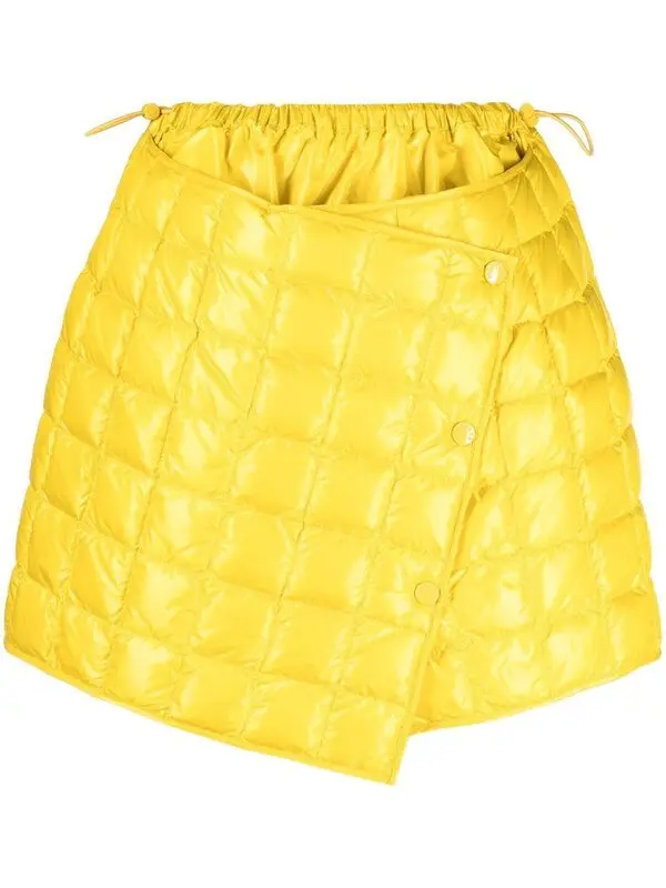 Moncler Asymmetric Quilted Mini Skirt