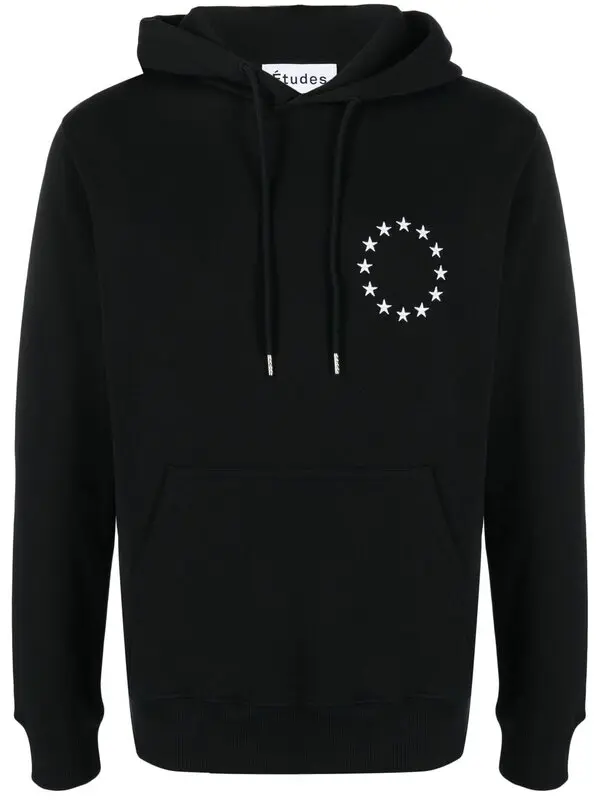 ÉTUDES STUDIO Logo-print Long-sleeve Hoodie