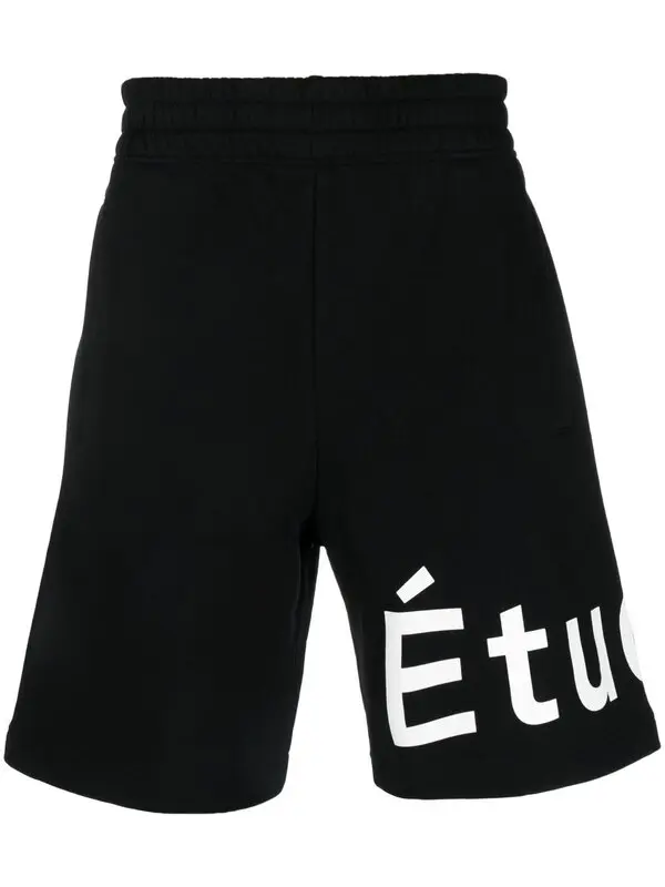 ÉTUDES STUDIO Logo-print Track Shorts - Black