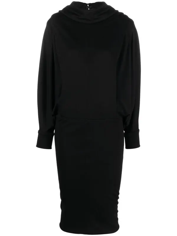 Saint Laurent Roll-neck Mini Dress