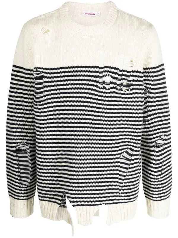 CHARLES JEFFREY LOVERBOY Striped Jumper