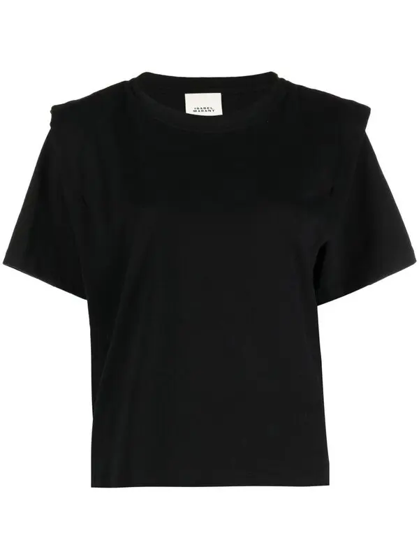 Isabel Marant Zelitos Organic-cotton T-shirt - Black