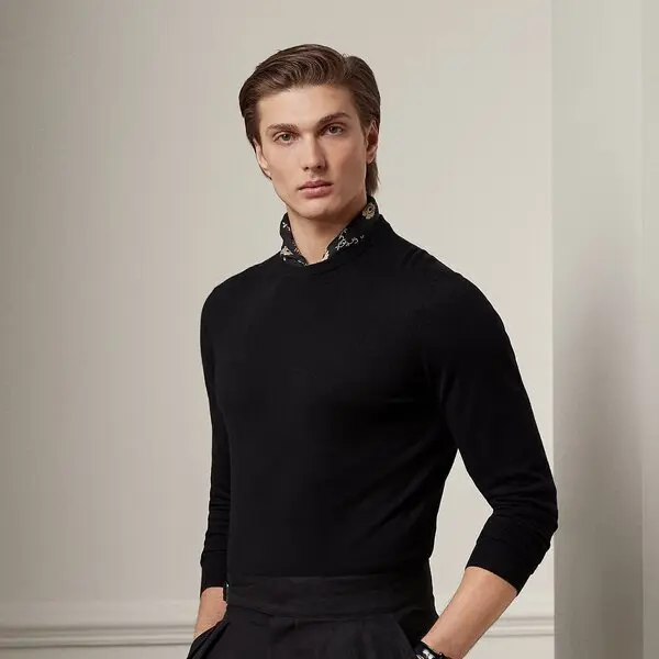 Ralph Lauren Cashmere Crewneck Sweater - Classic Black