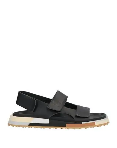 GHOUD VENICE Leather Ankle Strap Sandals - Black