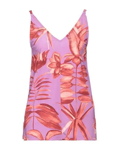 SIYU Floral-print Jersey Top - Purple