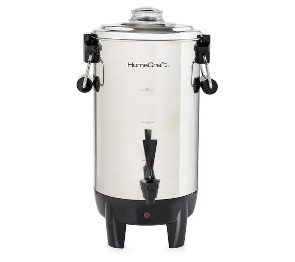 HOMECRAFT Quick-brewing 1000-watt Automatic 30- Up Coffee Urn