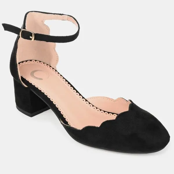 JOURNEE COLLECTION Wide Width Edna Pump - Black | Editorialist