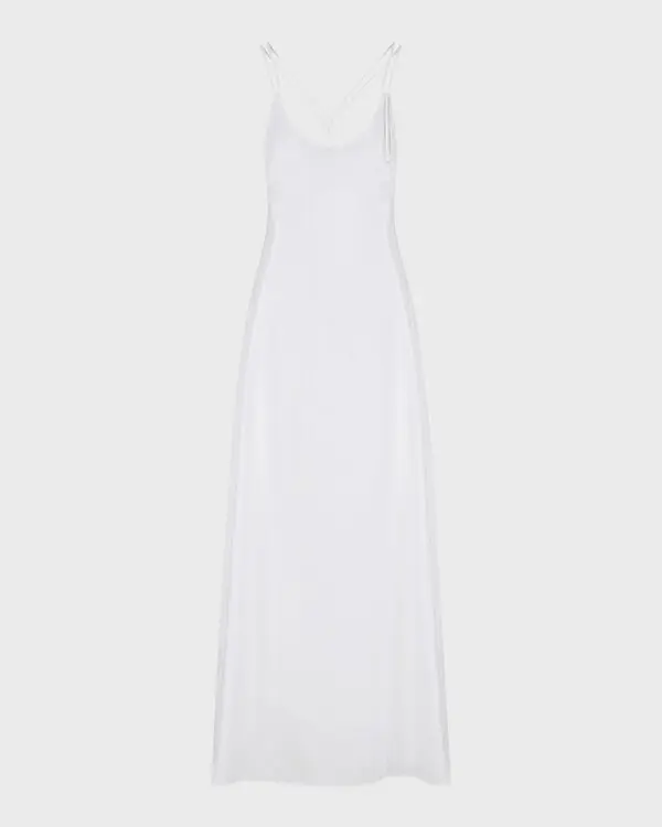 Emporio Armani Cutout Column Maxi Dress