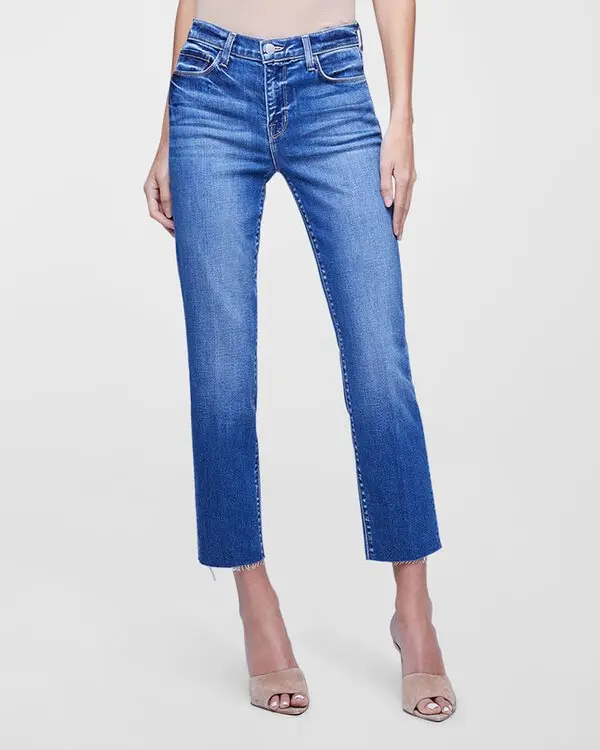 L'Agence Sada High-rise Slim Crop Jeans