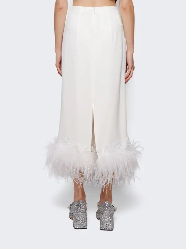 Miu Miu Classic Skirt - White