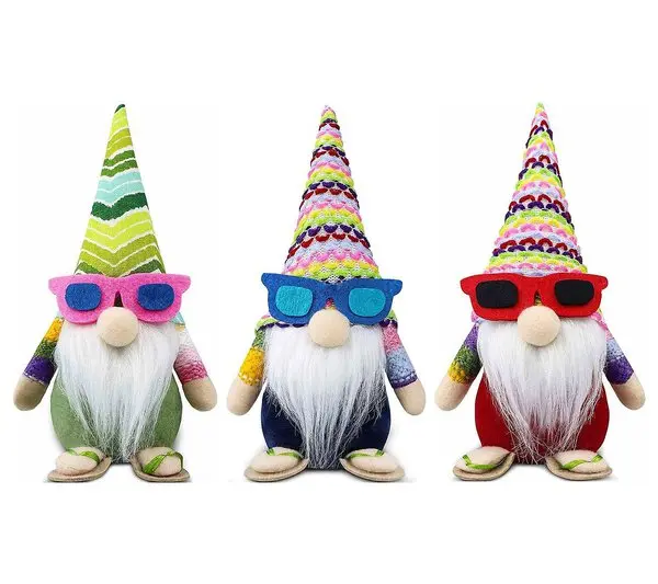 SANTA'S WORKSHOP Inc. S/3 9' Tropical Gnomes