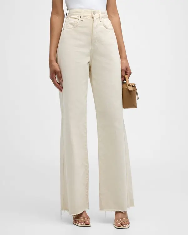Veronica Beard Taylor High-rise Wide Jeans