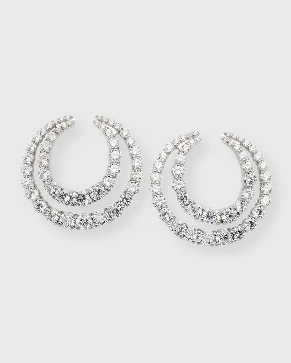 KENNETH JAY LANE Double Hoop Earrings