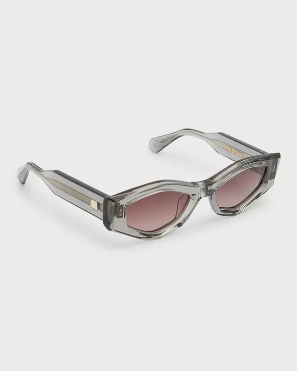 Valentino Garavani Tre Geometric Sunglasses