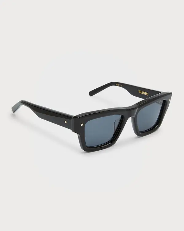 Valentino Garavani Xxii Square Sunglasses - Black