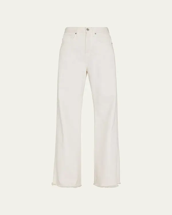 Veronica Beard Taylor High-rise Wide-leg Jeans