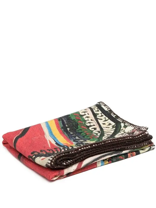 Givenchy Illustration-print Wool Blanket