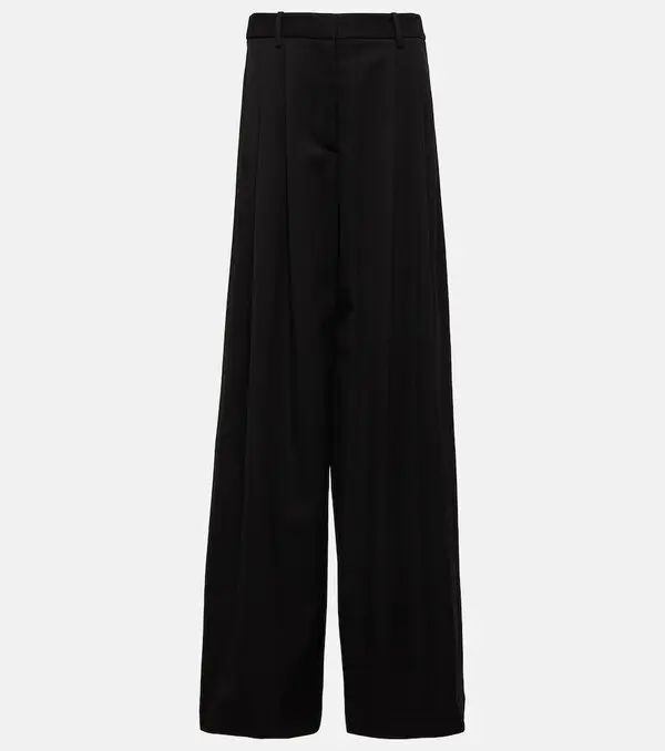 NILI LOTAN Dillon Wide-leg Virgin Wool Pants