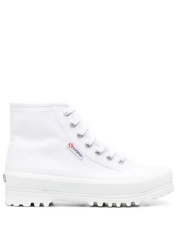 Superga High-top Lace-up Sneakers - White