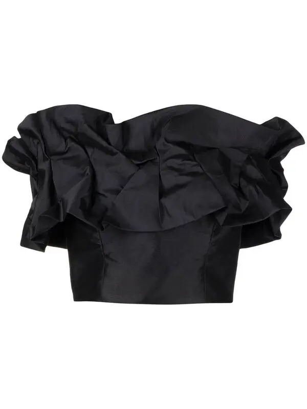 BAMBAH Ruched Off-shoulder Top