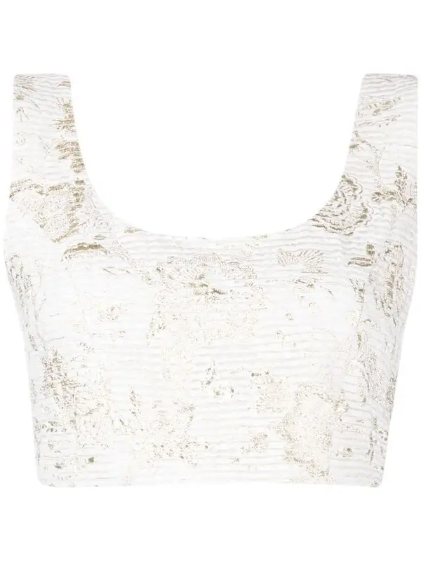 BAMBAH Floral Cropped Top