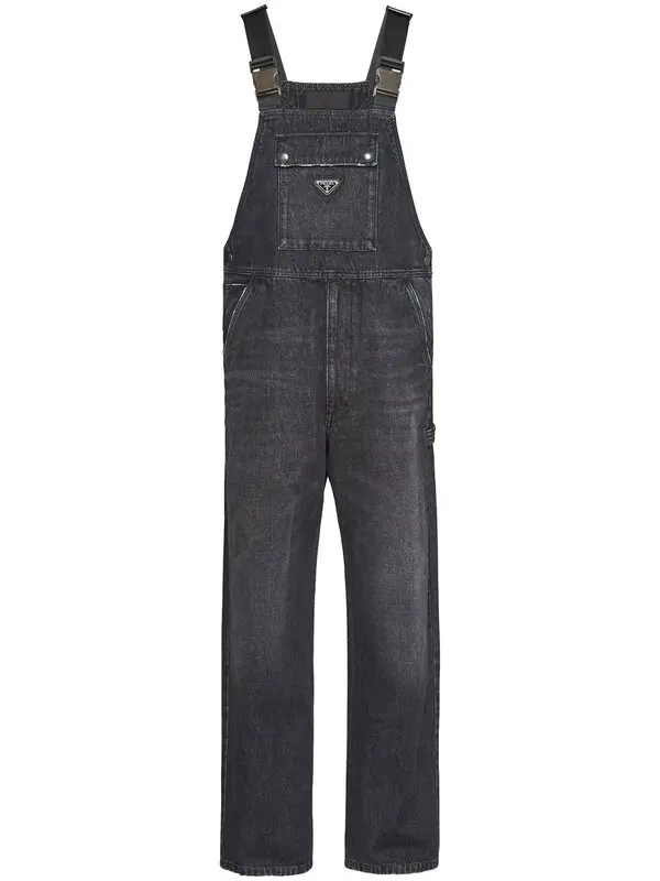 Denim Overalls Prada Jumpsuit Mens Prada Cotton Dark Wash
