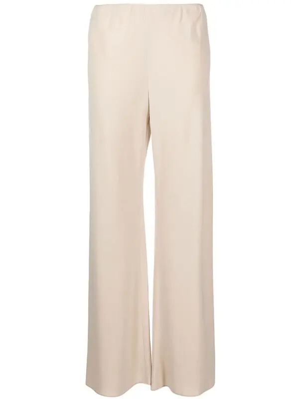 Vince High-waist Wide-leg Trousers - Neutrals