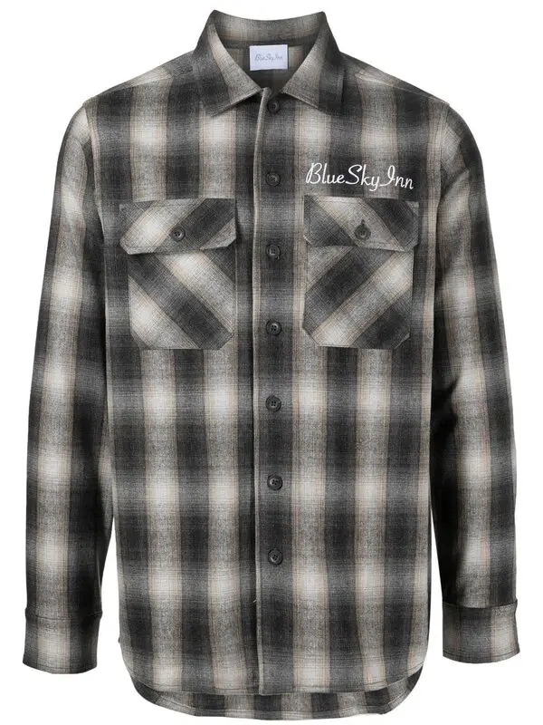 BLUE SKY INN Check-pattern Long-sleeve Shirt