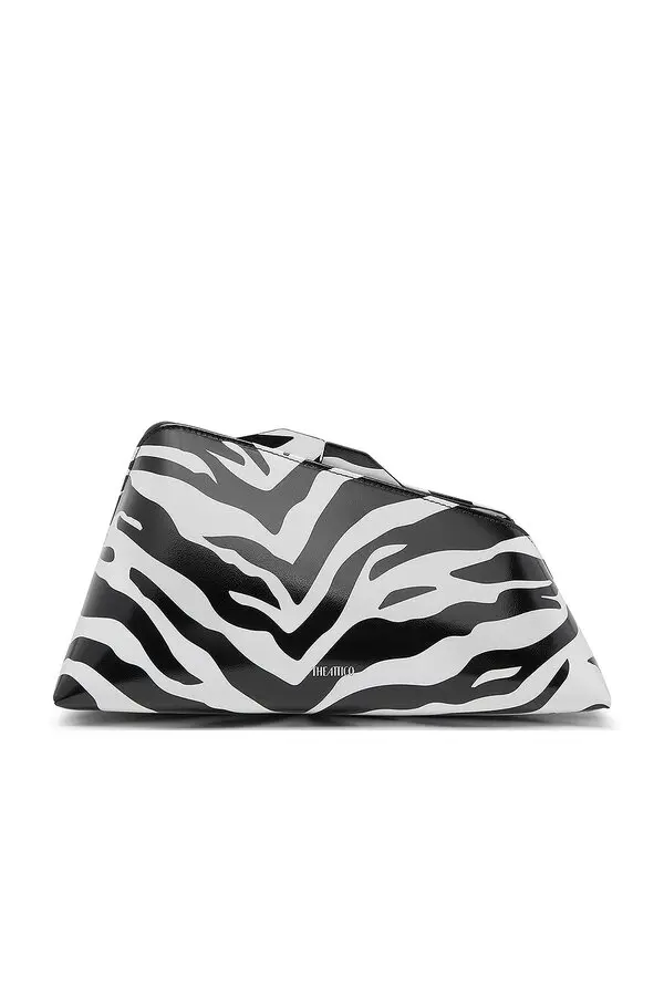 Attico 8.30 Pm Clutch - White & Black