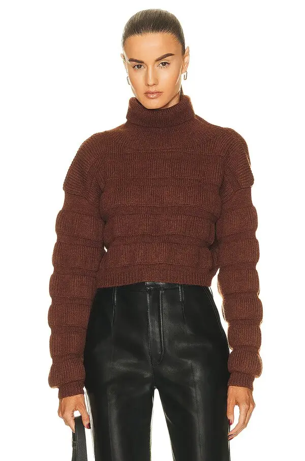 Saint Laurent Cropped Pullover Sweater