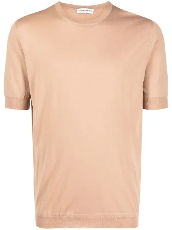 GOES BOTANICAL Merino-wool Crewn-neck T-shirt - Neutrals