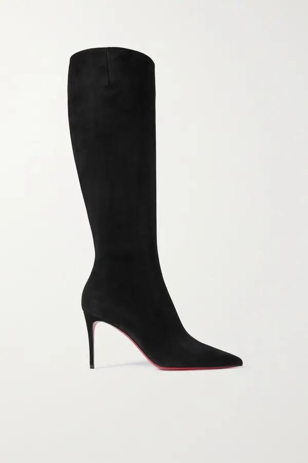 CHRISTIAN LOUBOUTIN Kate Botta 85 Knee High Boots - Black
