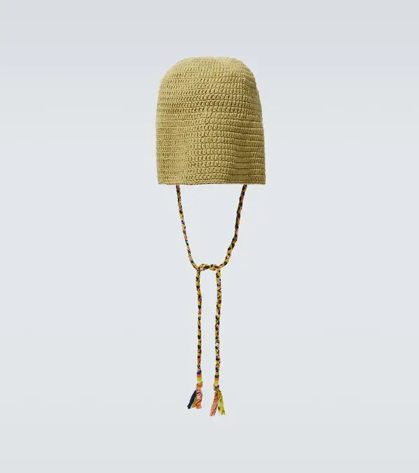 Alanui Beach Break Crochet Hat - Green