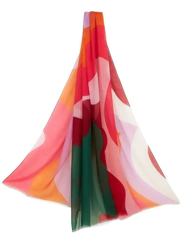 Etro Wave-print Cashmere Scarf