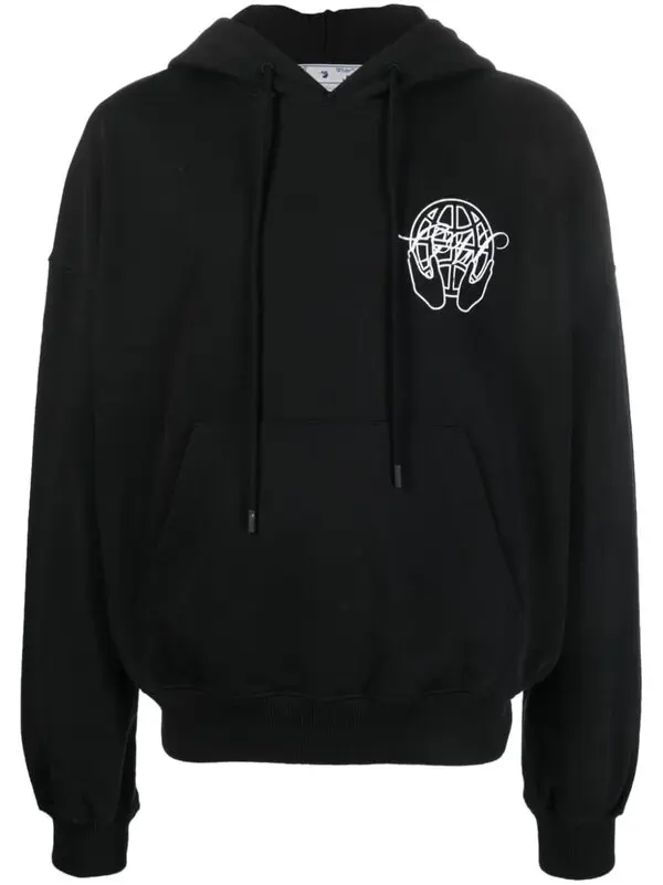 Off-White Arrows Long-sleeve Hoodie - Black