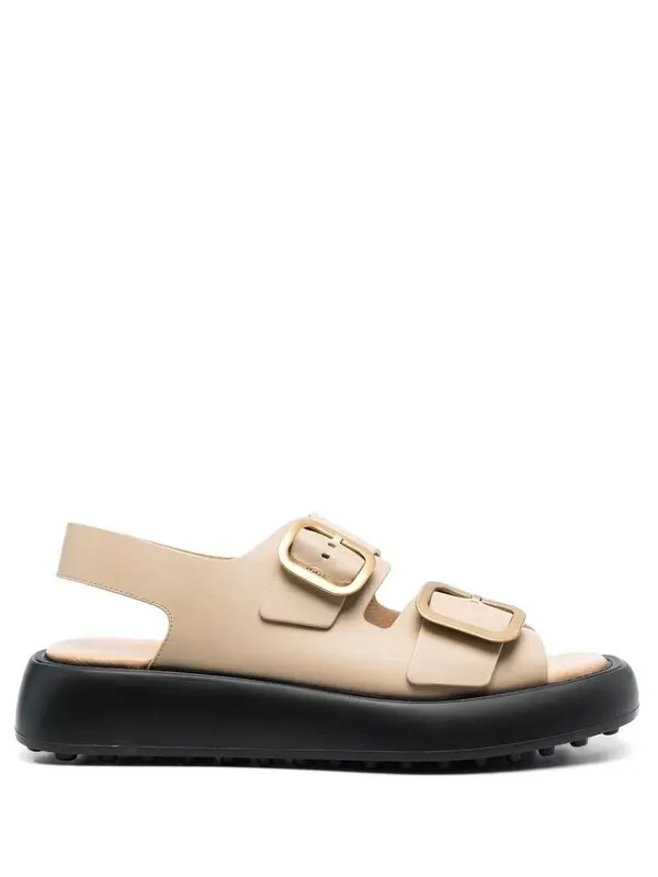 TOD'S Buckle-strap Open-toe Sandals - Neutrals