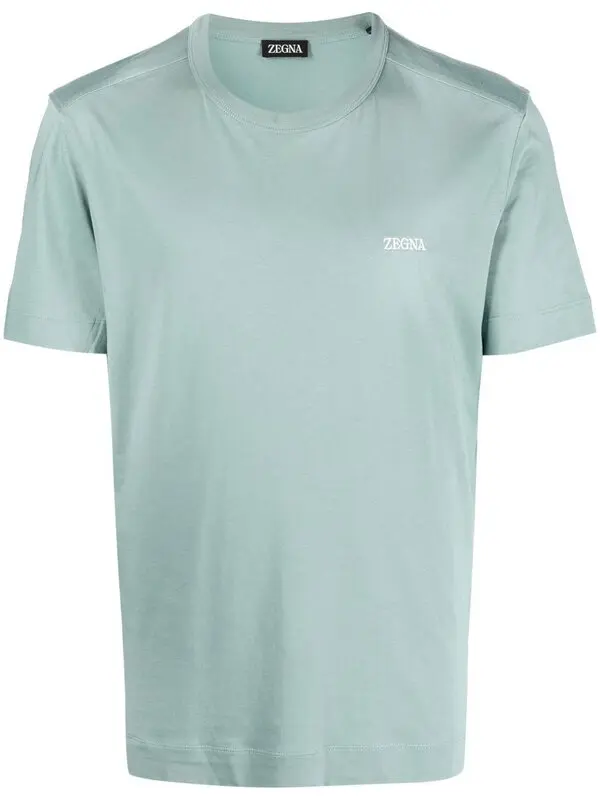 Zegna Logo-embroidered T-shirt