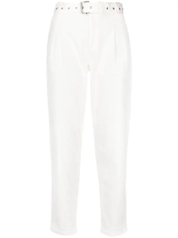 Michael Kors Pleated Straight Leg Jeans