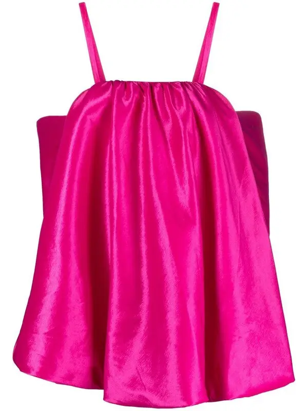 KIKA VARGAS Karen Bow Detail Mini Dress