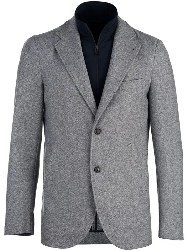 NORWEGIAN WOOL Layered Blazer - Grey