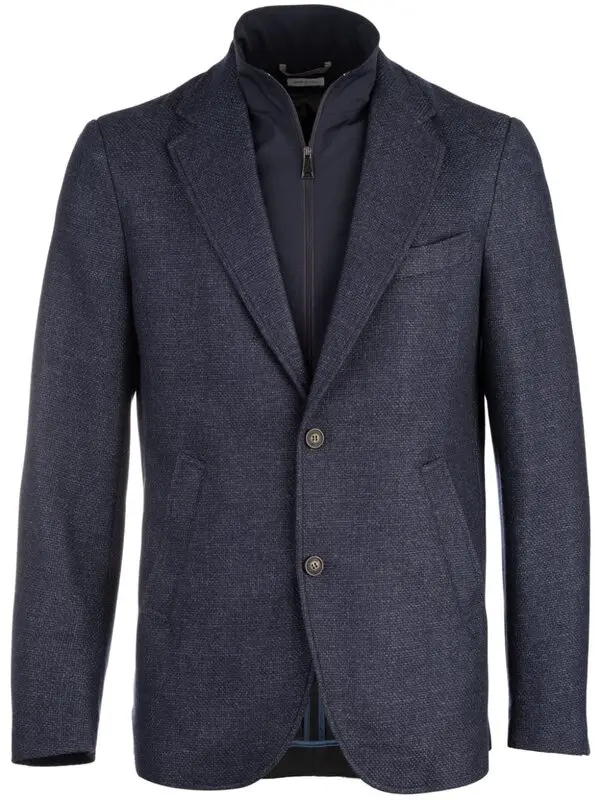 NORWEGIAN WOOL Layered Blazer - Blue