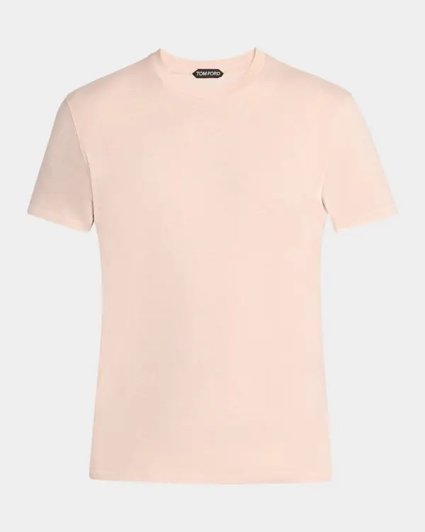 TOM FORD Cotton Crewneck T-shirt - Petal Pink