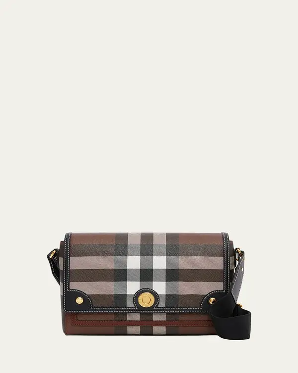 Burberry Giant Check E-canvas Crossbody Bag