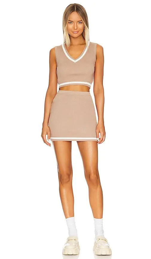 Superdown Bonnie Varsity Skirt Set