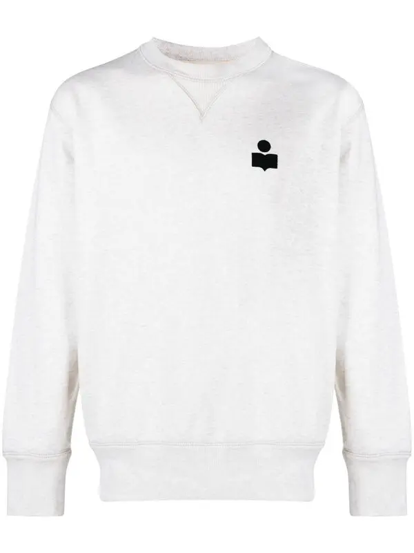 Isabel Marant Mike Logo-embroidered Sweatshirt - White