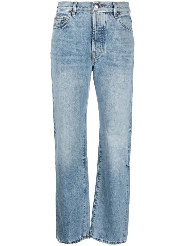 Amiri Stonewash Straight-leg Jeans