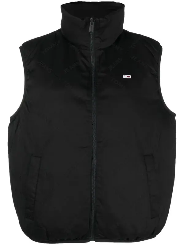 Tommy Hilfiger Logo-print High Neck Gilet