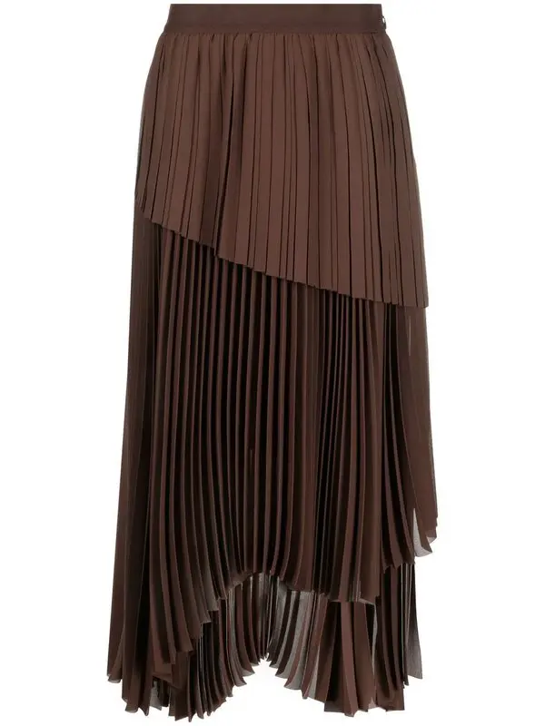 Fabiana Filippi Pleated Asymmetric Skirt