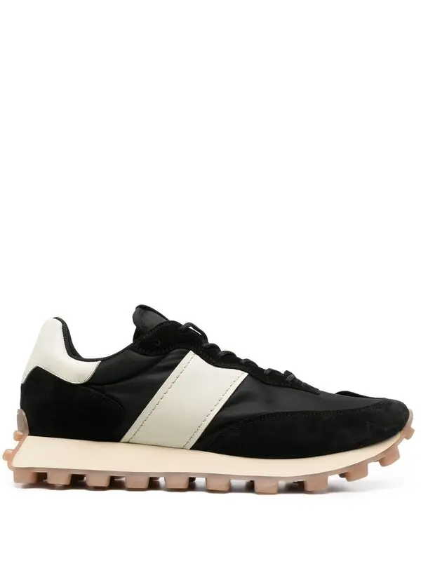TOD'S Allacciata Stripe-detail Sneakers - Black